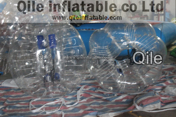 0.7mm Clear TPU Bubble Football For Grass Or Bumper Ball Court supplier