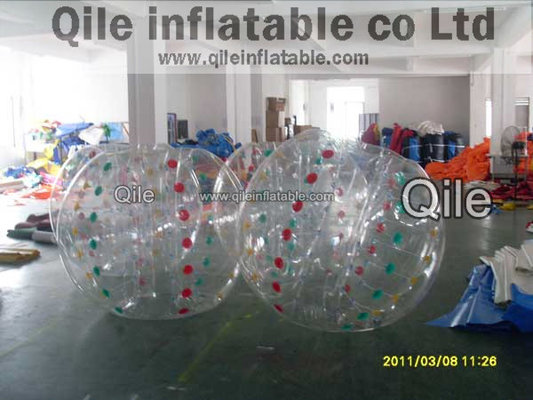 1.0mm PVC Bubble Football Inflatable Body Zorb Ball For Summer Fun supplier