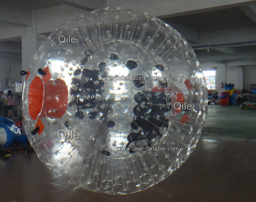 Customized Inflatable Zorb Ball Field , Zorbing Ball Track With PVC Tarpauline supplier