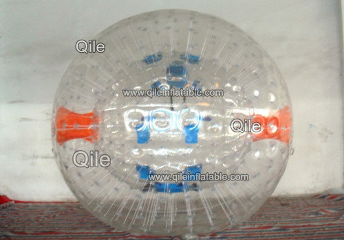 Colorful 0.55mm PVC tarpaulin Inflatable Zorbing Ball Giant Zorb Collision Track supplier