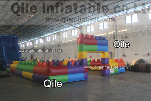 Commercial grade 0.55mm PVC tarpaulin Inflatable Soccer Fields Inflatable Sports Games supplier