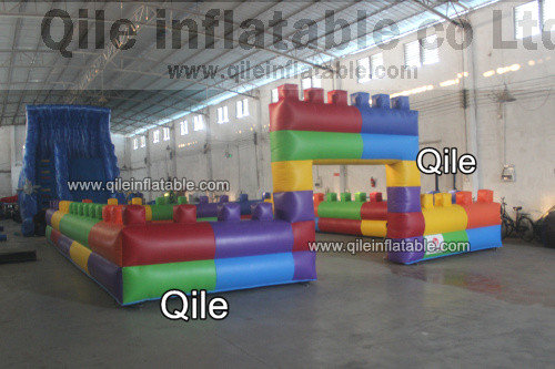Commercial grade 0.55mm PVC tarpaulin Inflatable Soccer Fields Inflatable Sports Games supplier