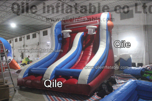 Outdoor Commercial grade 0.55mm (1000D, 18 OZ) PVC tarpaulin Inflatable Sports Games supplier