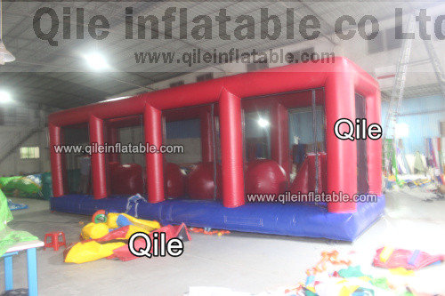 18OZ Adult Inflatable Wipeout Sport Game , Wipe Out Obstacle Coure For Outdoor supplier