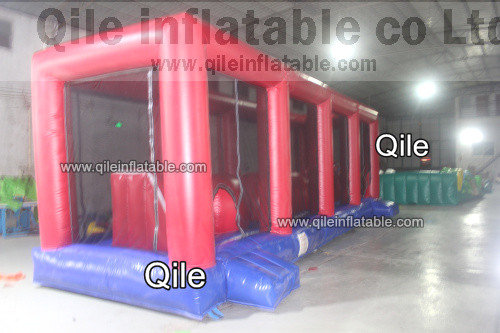 18OZ Adult Inflatable Wipeout Sport Game , Wipe Out Obstacle Coure For Outdoor supplier