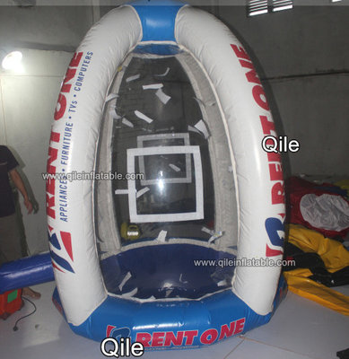 Inflatable Sport Games Small inflatable money machine / booth For Kids supplier