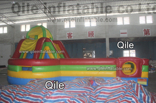 0.55mm PVC Tarpaulin Inflatable Sports Games , Inflatable Amusement Park supplier