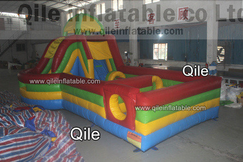 0.55mm PVC Tarpaulin Inflatable Sports Games , Inflatable Amusement Park supplier