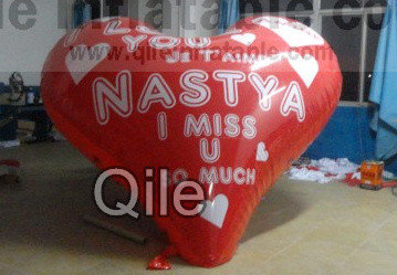 Opening Celebration heart Inflatable For Advertisement , Advertising Inflatables supplier