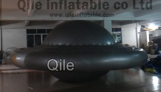 Decorative Giant Inflatable Advertising Balloons , Flying UFO Shaped Inflatable Helium Balloons supplier