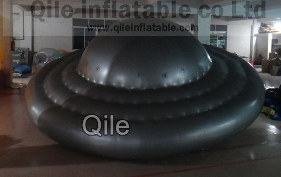 Decorative Giant Inflatable Advertising Balloons , Flying UFO Shaped Inflatable Helium Balloons supplier