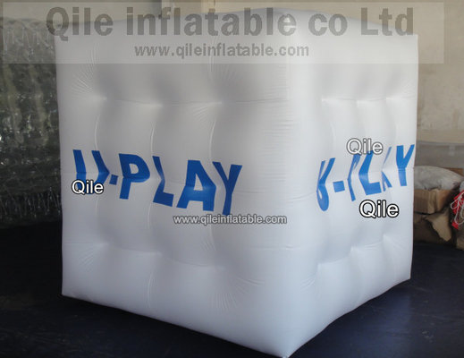 Large Helium Balloon Cube with UV protected printing , Flying Square Rectangula supplier