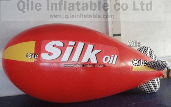 6m Long 0.20mm PVC / Inflatable Zepplin Inflatable Helium Blimp Inflatable Helium Balloon supplier