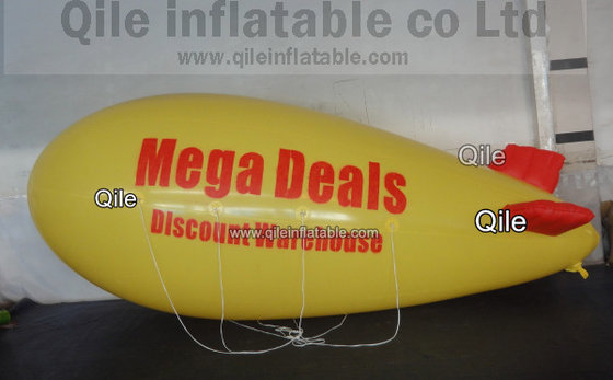 Commercial Inflatable Advertising Balloons / 0.2mm PVC Helium Inflatable Airplane supplier