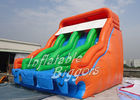 Garden Renting Blow Up Water Slides Double EN71 With Tarpaulin 18OZ , Fire-Resistant