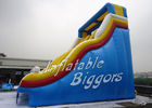 Waterproof Blue Inflatable Water Slide / Inflatable Water Pool For Home Kids