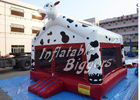 Kindergarten Dog Commercial Gaint Inflatable Bouncers , PVC Amusement Park Inflatable