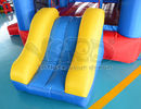 Amusement Park Blue Inflatable Bounce House Castle , Inflatable Jumpy House
