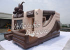 Commercial Chocolate Inflatable Combo Promotion With Powerful Blower EN71