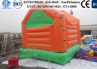 Orange Printing Commercial Inflatable Bouncers Horse Jumping Castle