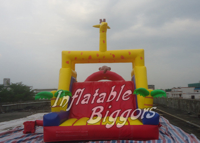 PVC Yellow Inflatable Obstacle Course For Advertisement , HR4040 EN14960