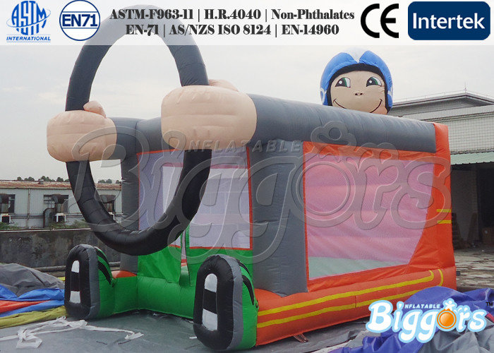 Car Racer Bounce House Excellent Commercial Inflatable Bouncers Inflatable Jumper With Blower