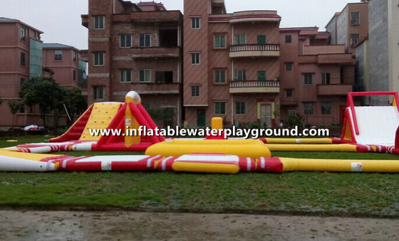 Advertising Giant Inflatable Water Park , Inflatable Water Playground