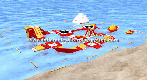 Advertising Giant Inflatable Water Park , Inflatable Water Playground