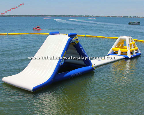 Commercial Inflatable Water Park Equipment , Durable PVC Tarpaulin