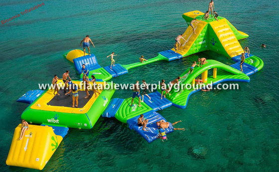 Outdoor Inflatable Water Park For Adults , Inflatable Water Playground