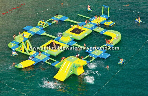 Promotional Inflatable Water Park , Inflatable Water Fun For Outdoor Sports