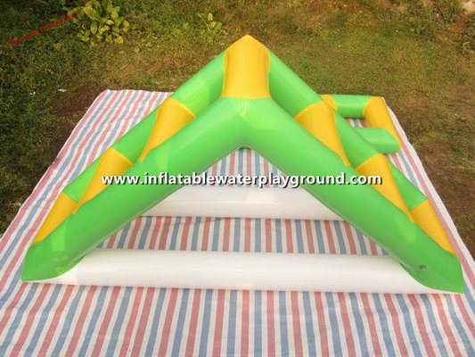 Ultimate Inflatable Floating Water Park With Trampoline , Commercial Grade
