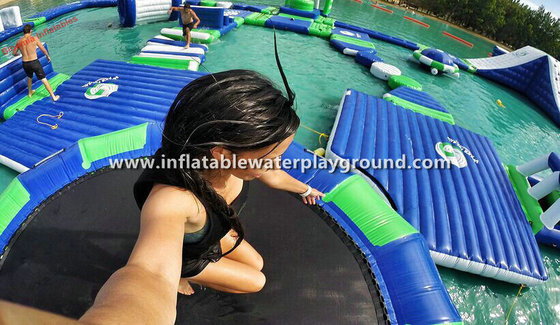 Giant Lake Inflatable Water Park Rentals , Inflatable Water Sports Equipment