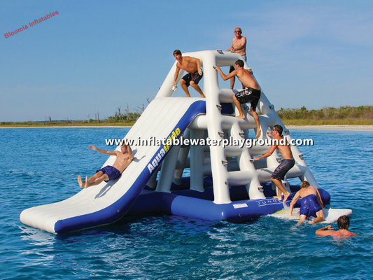 Floating Water Park Games Inflatable Jungle Joe With Slide In Lake / Sea