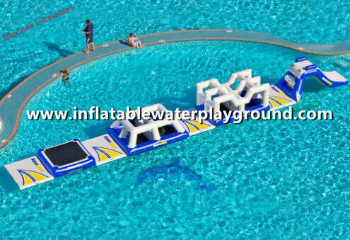 Huge Inflatable Water Park Rentals , Inflatable Water Sports For Kids Party