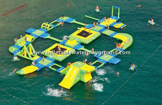 Promotional Inflatable Water Park , Inflatable Water Fun For Outdoor Sports
