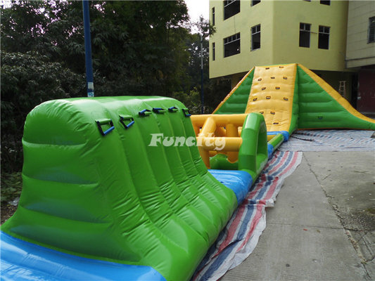 Amusement Park Water Floating Inflatable Action Tower Size 9M*8M*3M