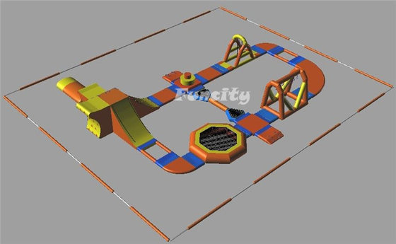 Large Commercial Inflatable Water Toys 0.9MM PVC Tarpaulin For Water Park
