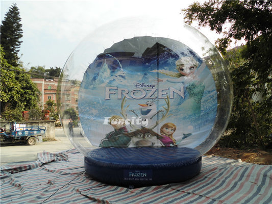 CE Outdoor Snow Globe Inflatable / Airblown Snow Globe For Events