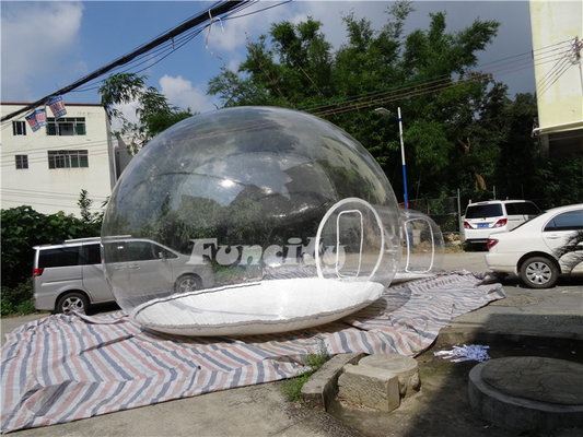 0.8 0.9mm PVC Tarpaulin Inflatable Bubble Tent With White Zipper Promotion Use