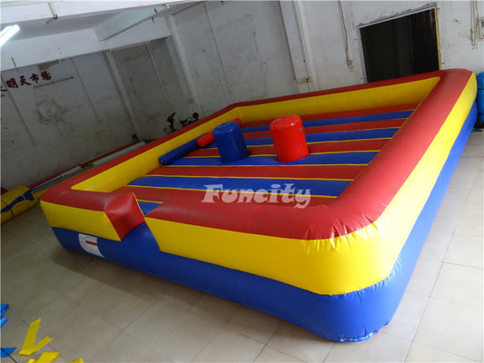 Adult Blue / Red Inflatable Sport Games Inflatable Jousting Field For Kids