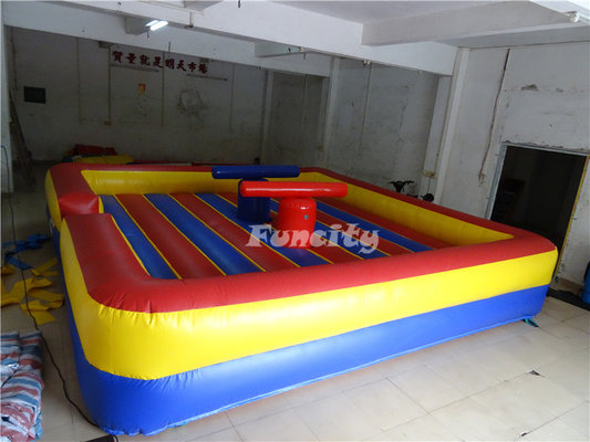 Adult Blue / Red Inflatable Sport Games Inflatable Jousting Field For Kids