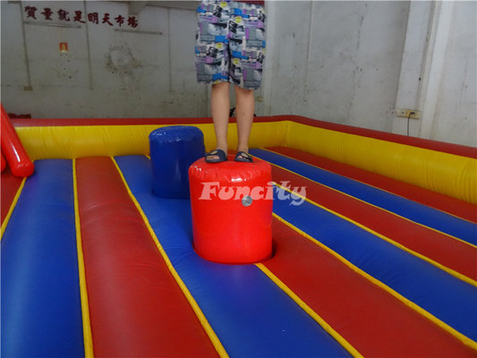 Adult Blue / Red Inflatable Sport Games Inflatable Jousting Field For Kids