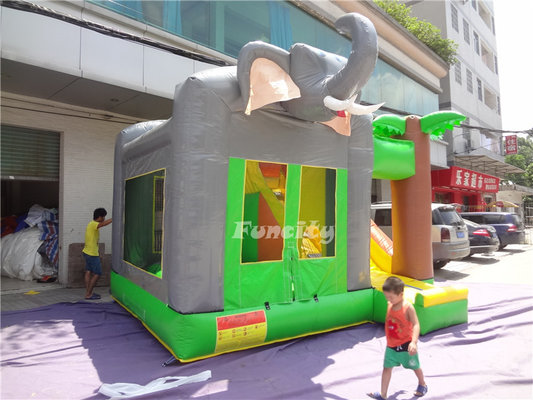 Outdoor Commercial Inflatable Combo Bouncers , Giant Mushroom house