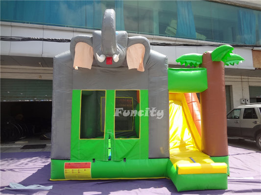 Outdoor Commercial Inflatable Combo Bouncers , Giant Mushroom house