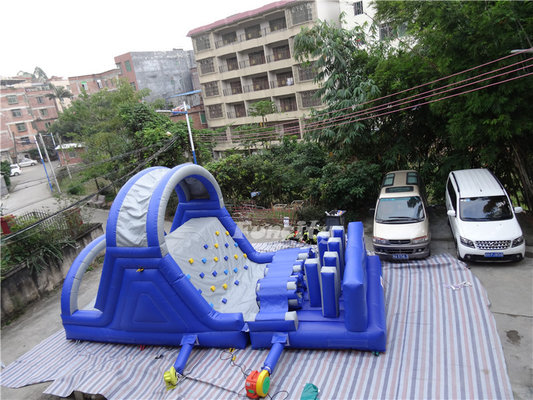 Commercial Events Kids Bounce House , Inflatable Jumping Castle With Climbing Wall Games