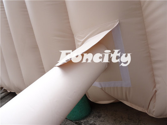 Size 54x12x1.5m Air tight 0.55mm PVC Tarpaulin Inflatable Tent For Exhibition