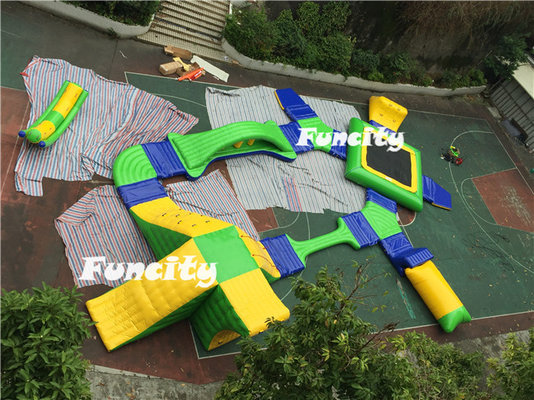 Customized PVC Tarpaulin Inflatable Amusement Park For Water Sport Games