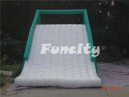 Yellow and Green Size 7.6*4.6*4M Made of 0.9MM PVC Tarpaulin Inflatable Water Slide