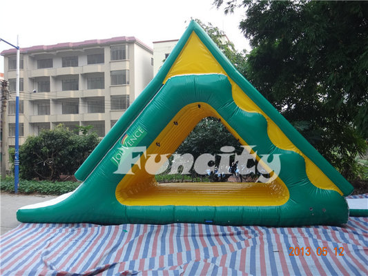 Yellow and Green Size 7.6*4.6*4M Made of 0.9MM PVC Tarpaulin Inflatable Water Slide